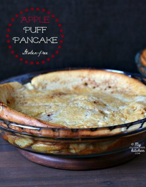 Gluten-free Apple Puff Pancakes - German pancakes, Dutch Baby